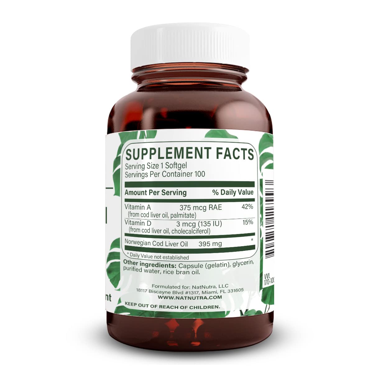 high potency cod liver oil softgels