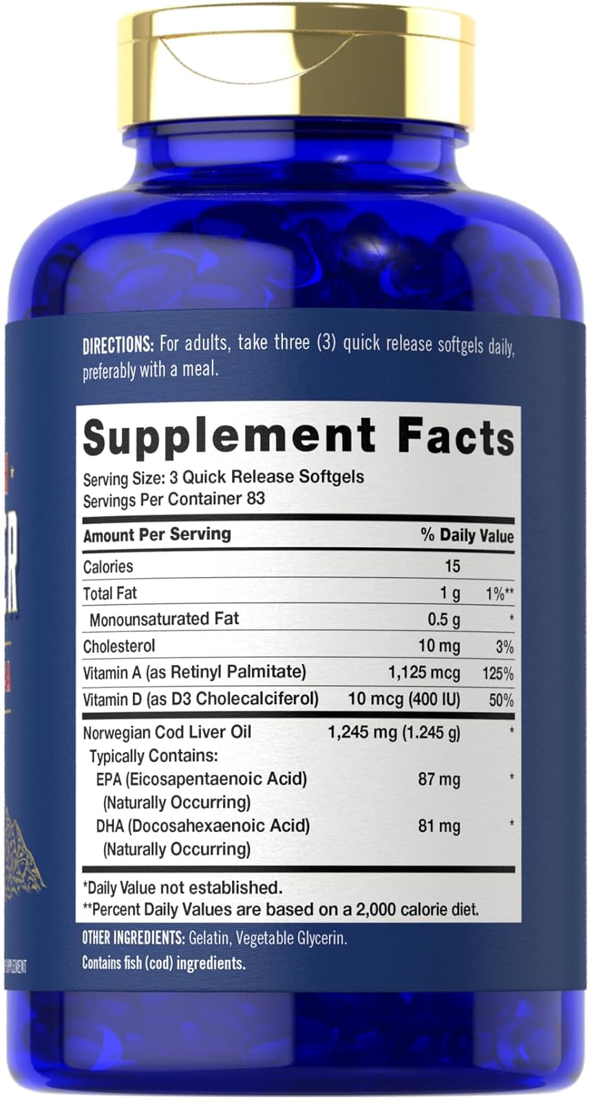 high potency cod liver oil