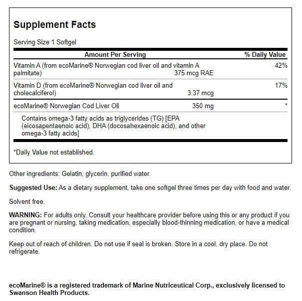 high potency cod liver oil