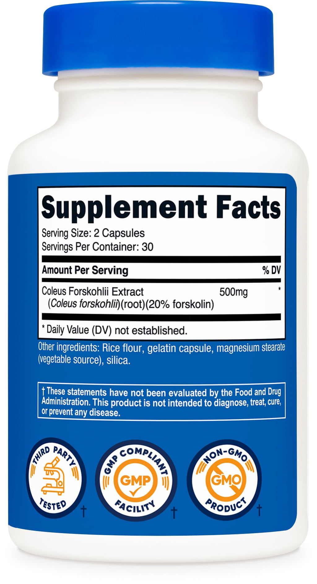high potency Coleus Forskohlii capsules