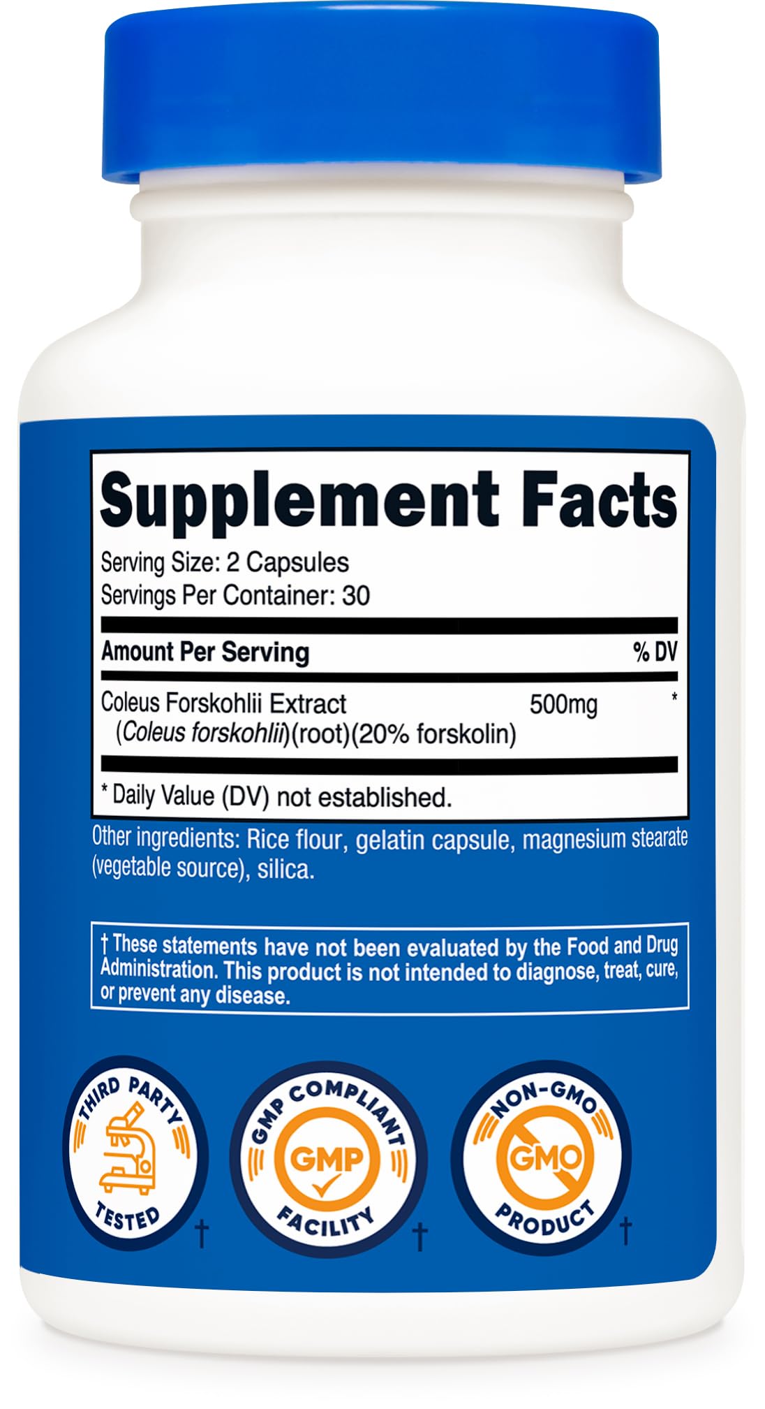 high potency Coleus Forskohlii capsules