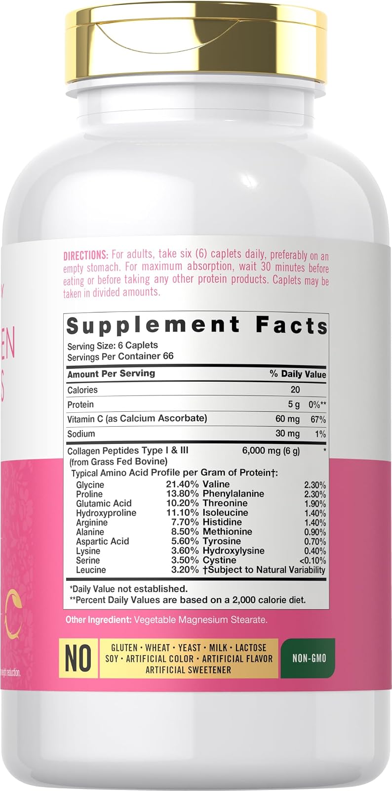 high potency collagen caplets for beauty