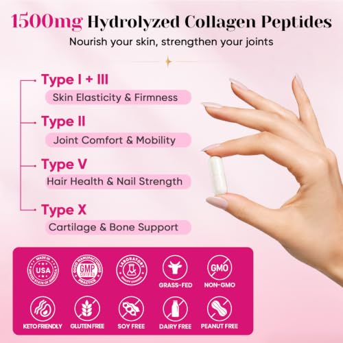 High potency collagen capsules 10000 mcg