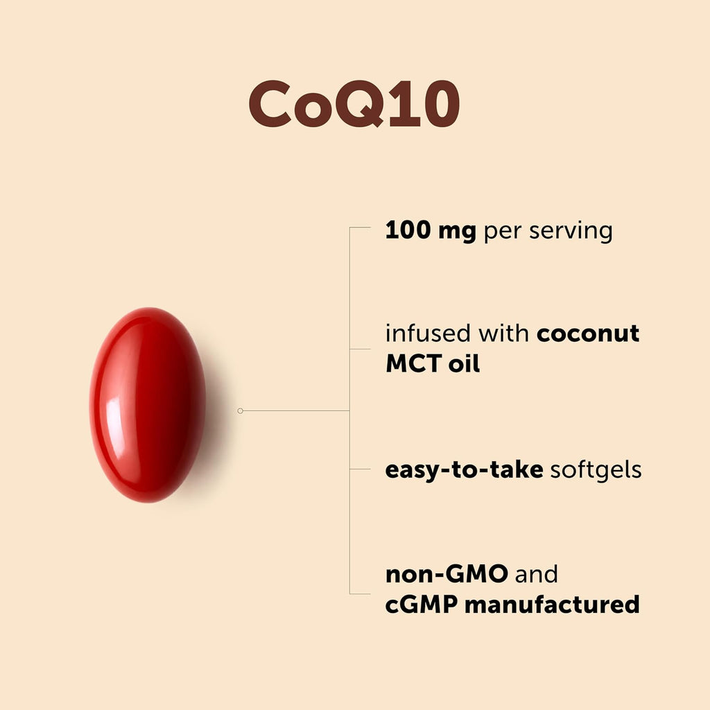 High potency CoQ10 100 mg supplement