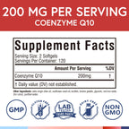 high potency CoQ10 200 mg capsules