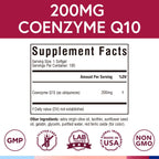 High potency CoQ10 200 mg capsules