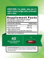 High potency CoQ10 400 mg