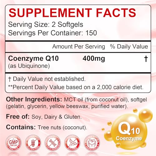 high potency CoQ10 400 mg