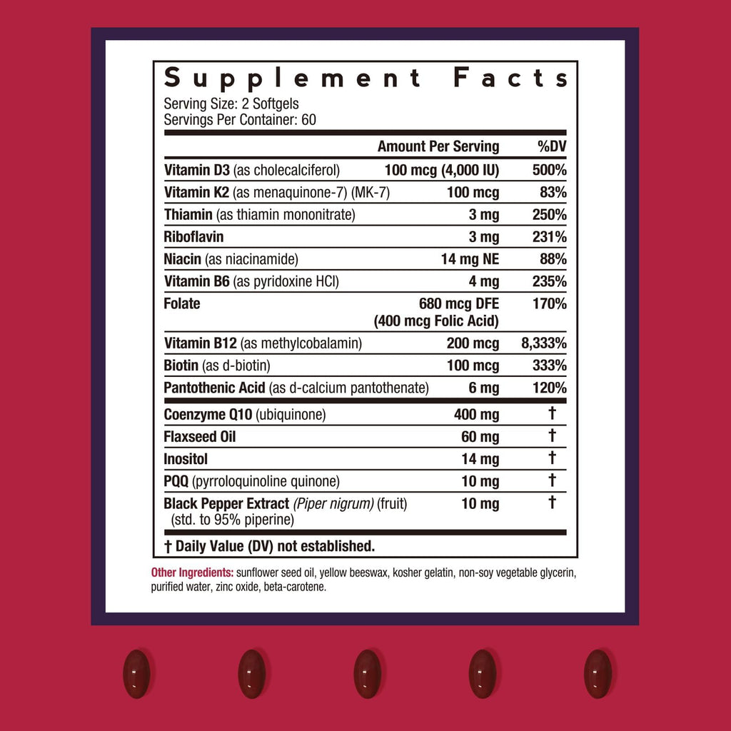 high potency CoQ10 for energy