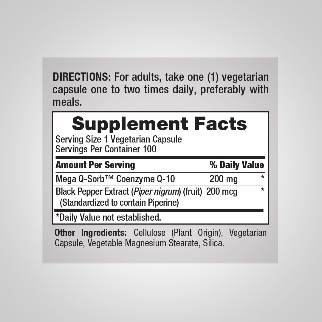 High potency CoQ10 for energy