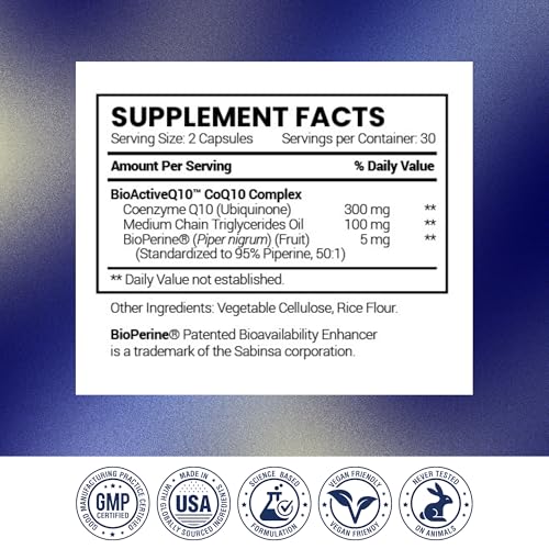 high potency coq10 for vitality