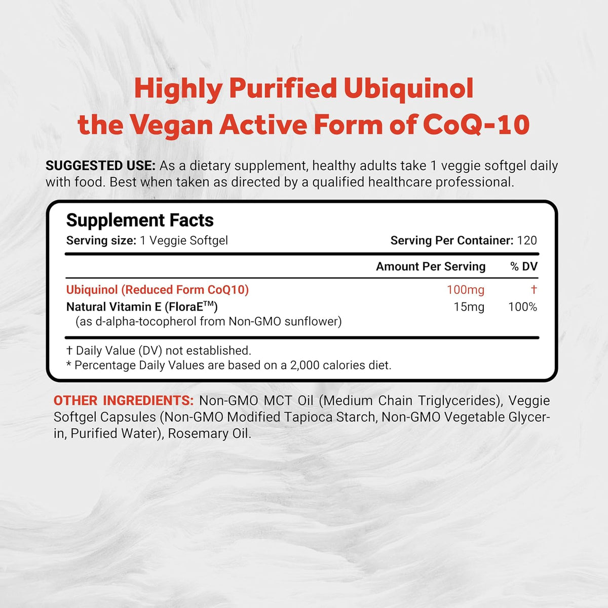high potency coq10 softgels
