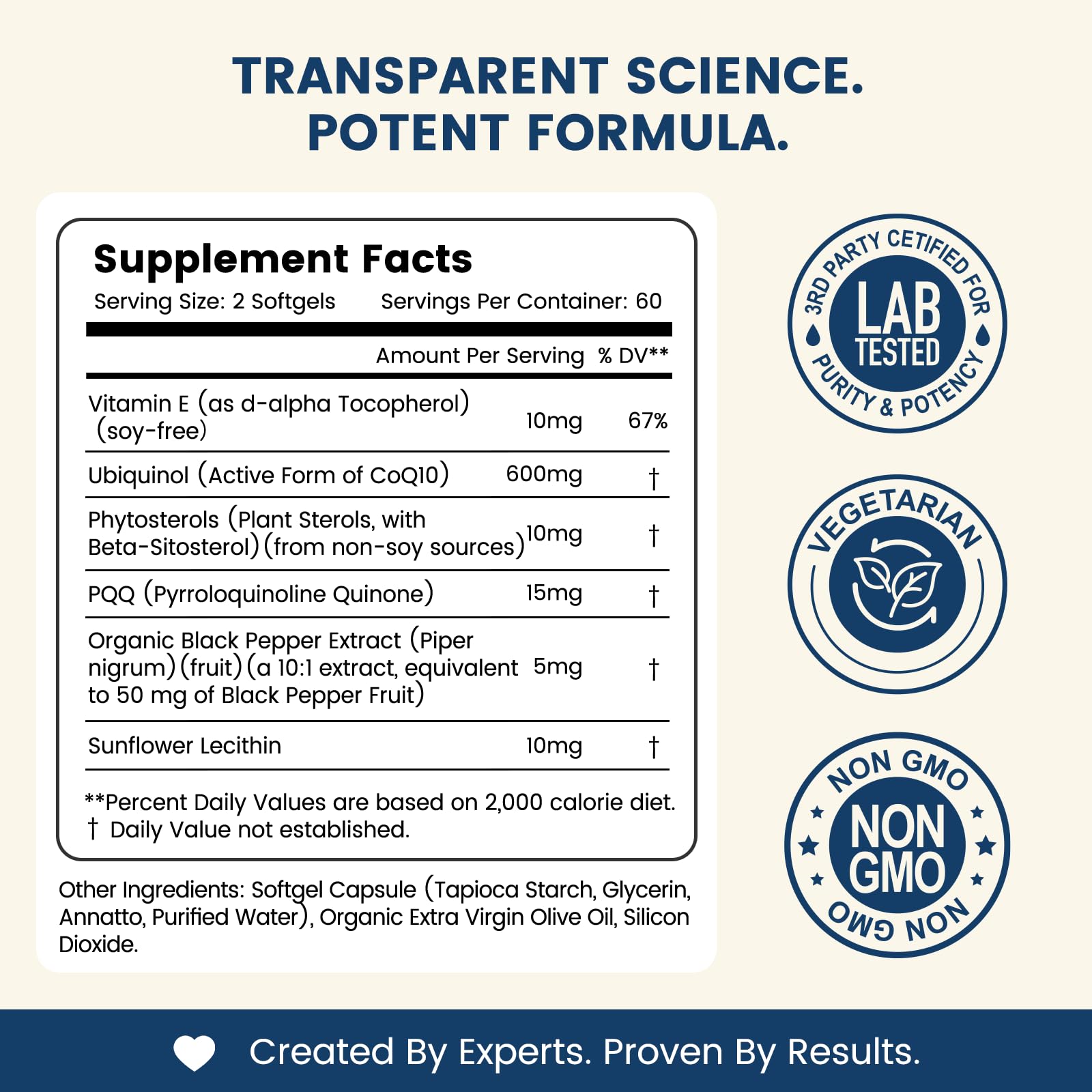 high potency CoQ10 supplement for energy