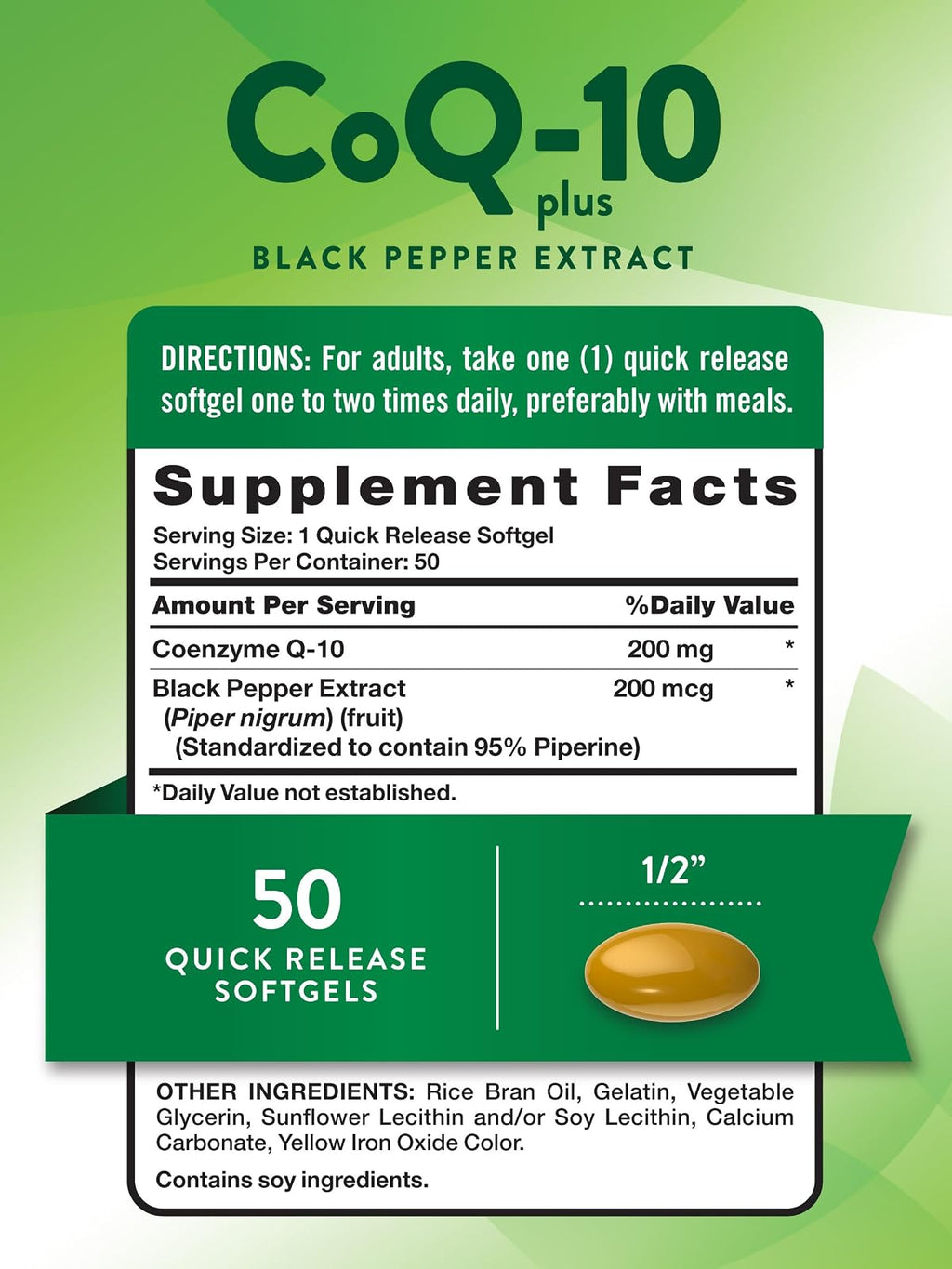 high potency CoQ10 supplement for energy