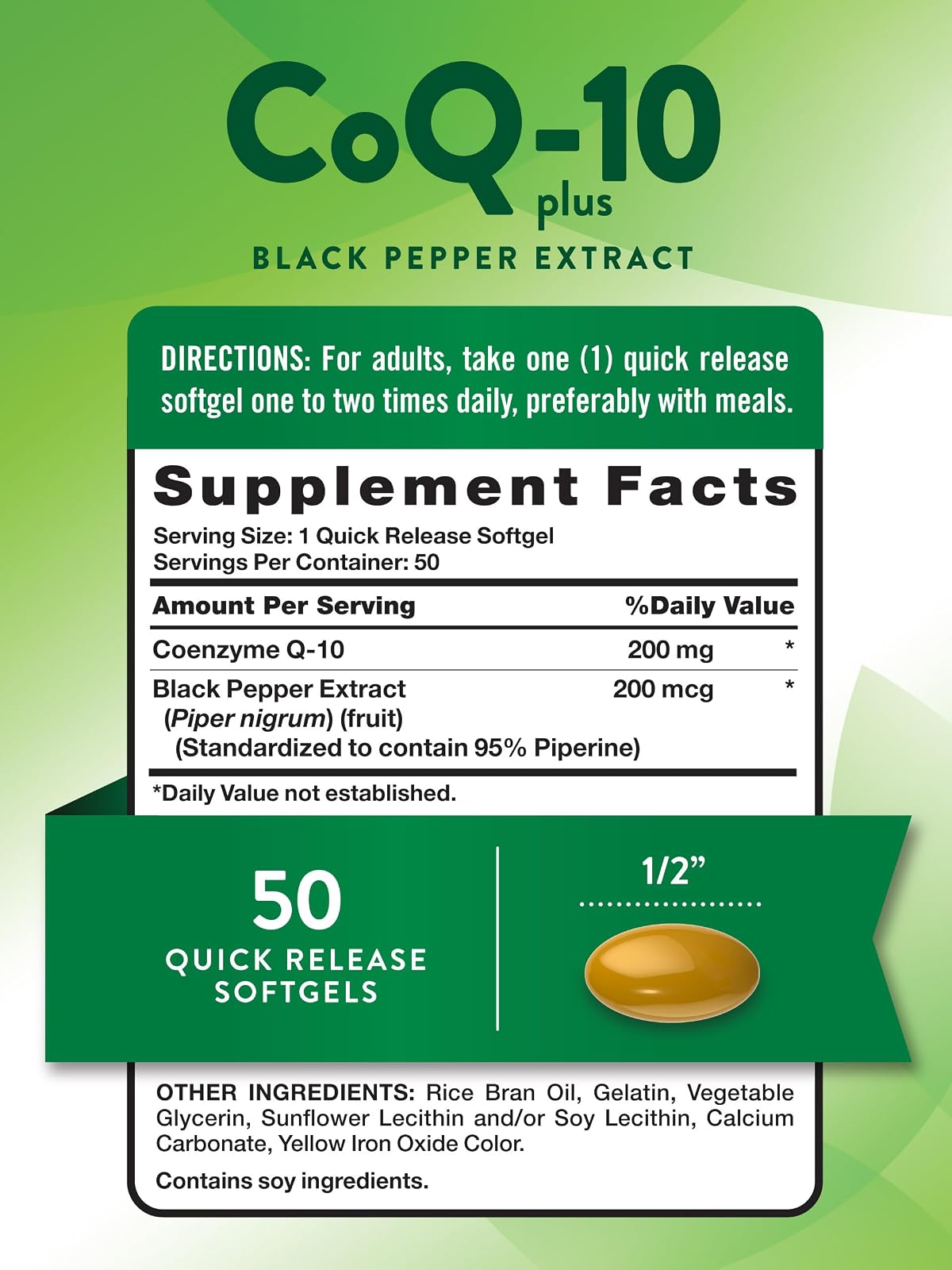 high potency CoQ10 supplement for energy