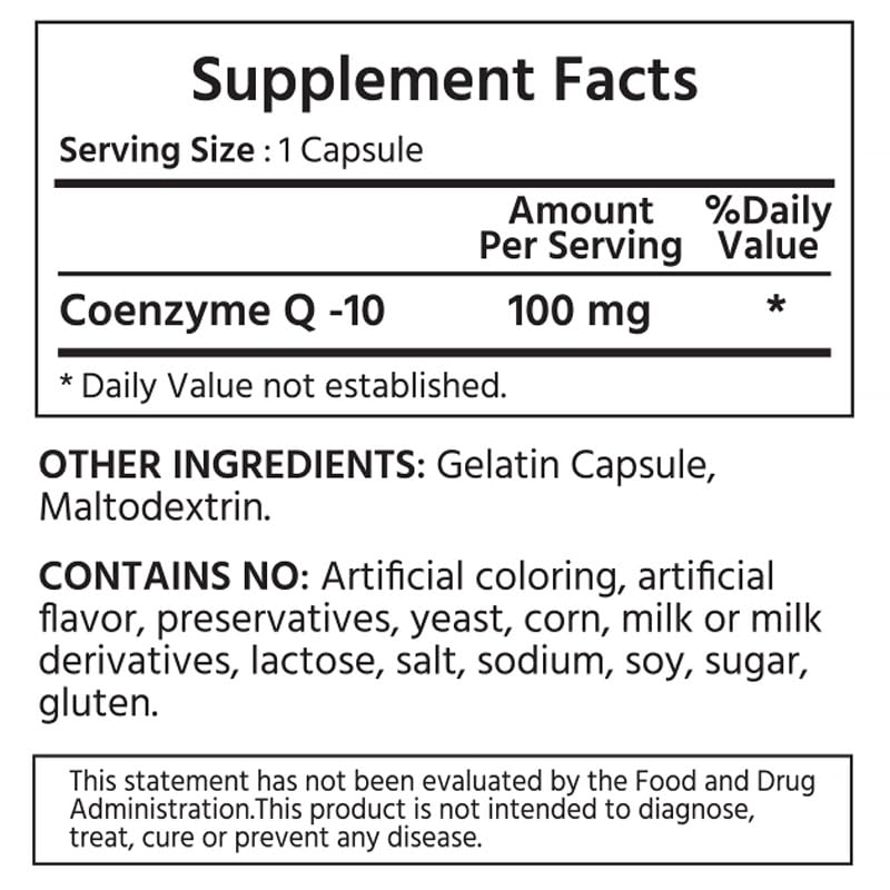 High potency CoQ10 supplement
