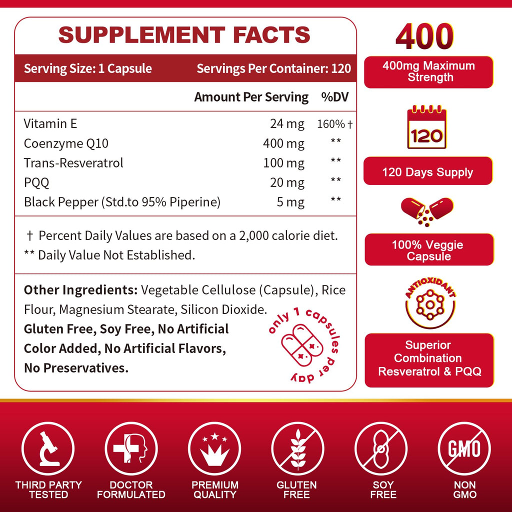 high potency CoQ10 supplement