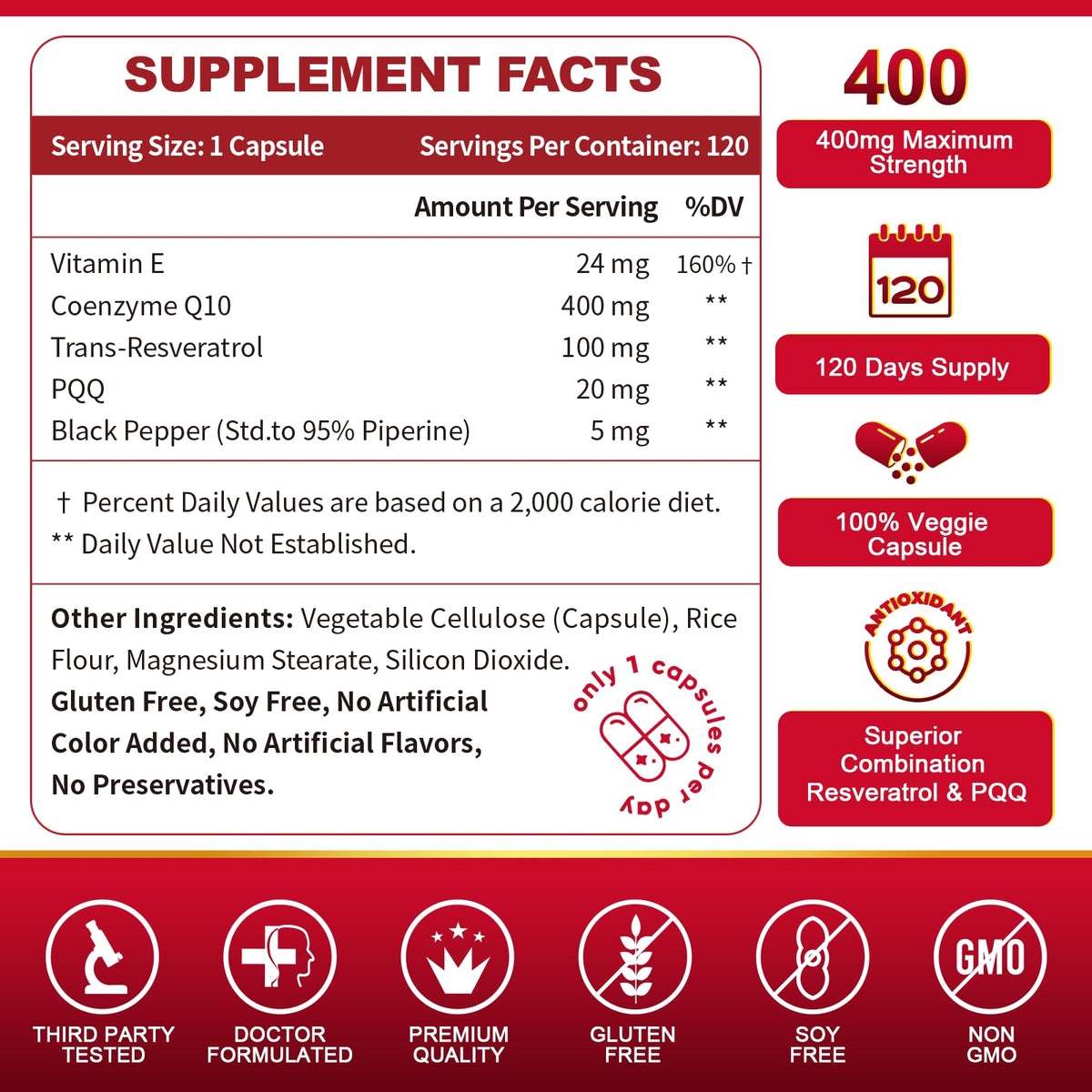high potency CoQ10 supplement