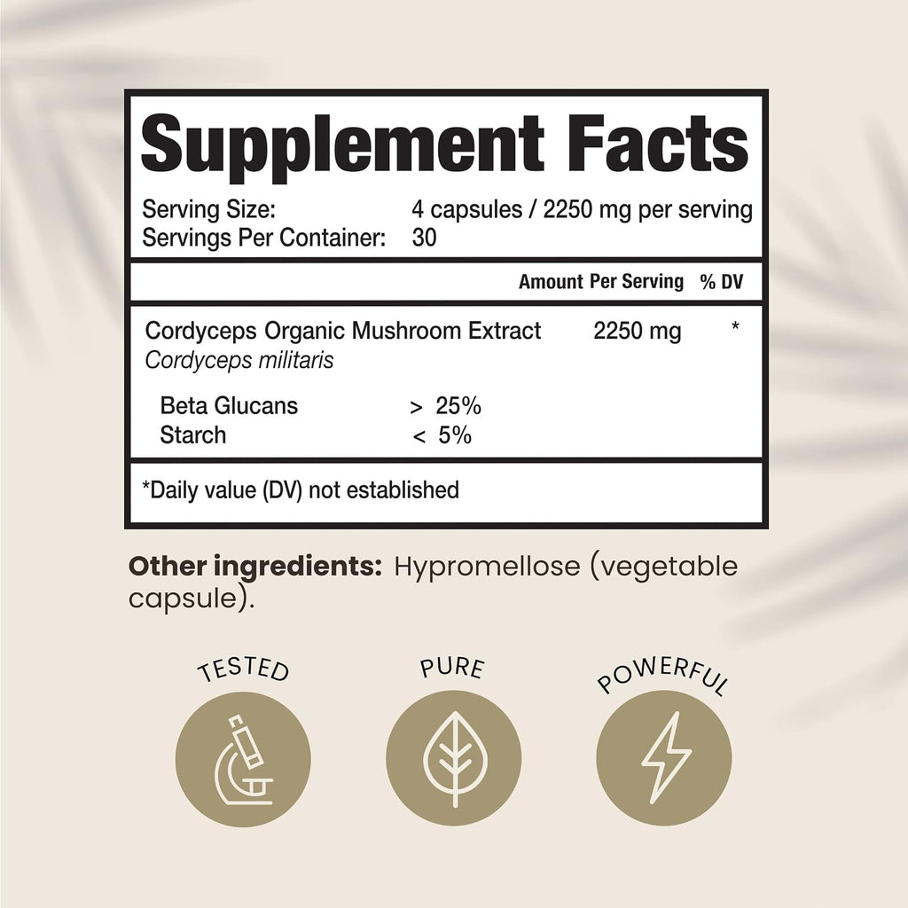 high potency cordyceps capsules