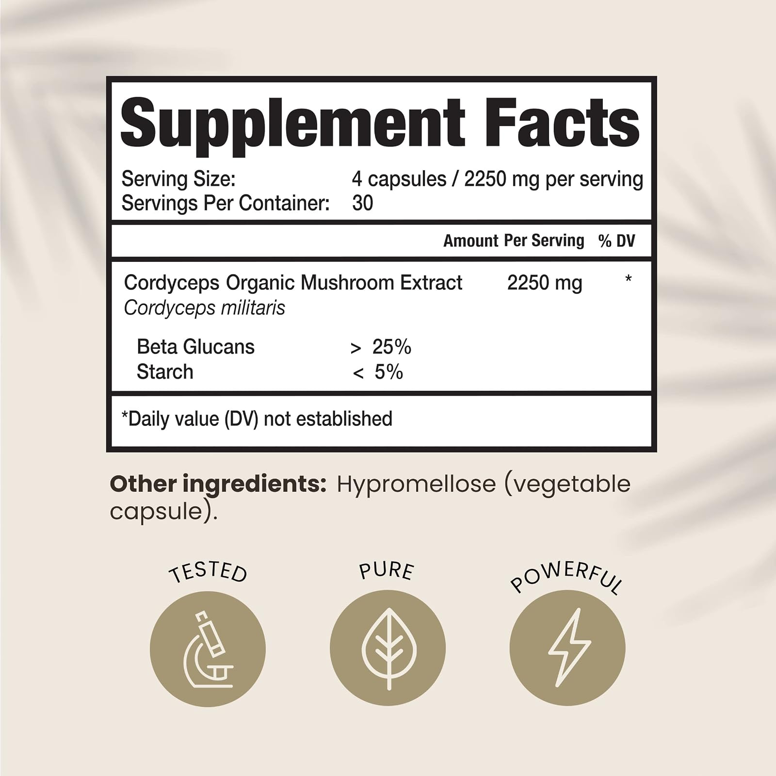high potency cordyceps capsules