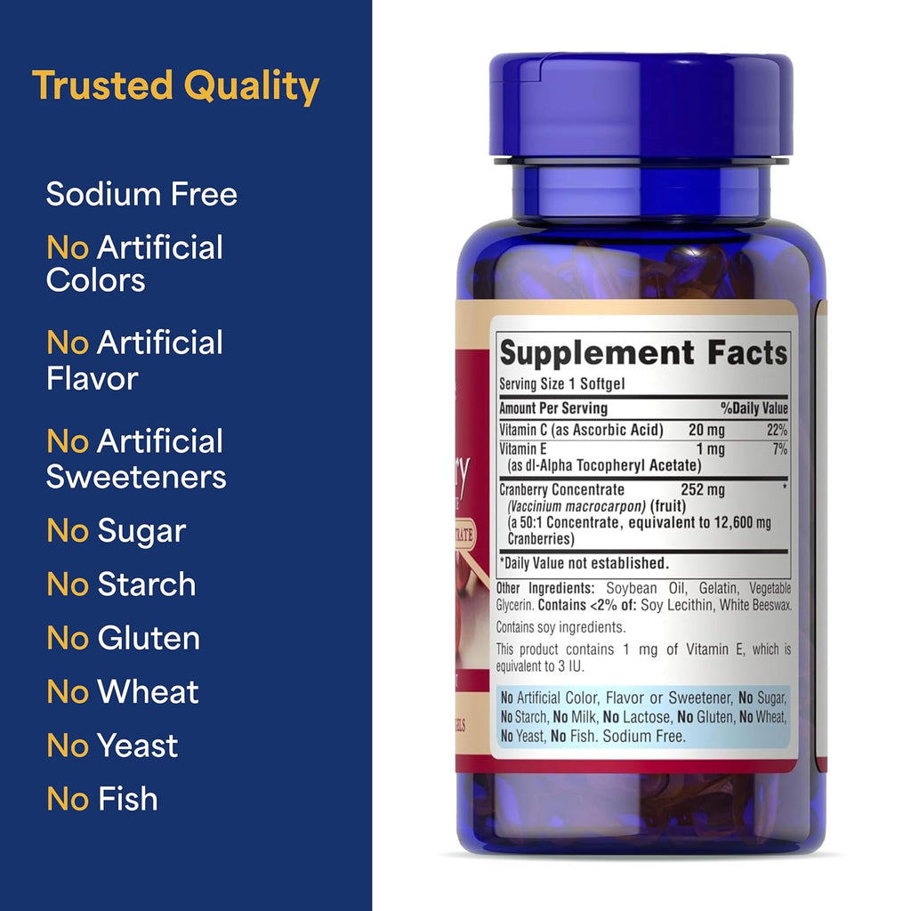 High potency cranberry fruit concentrate