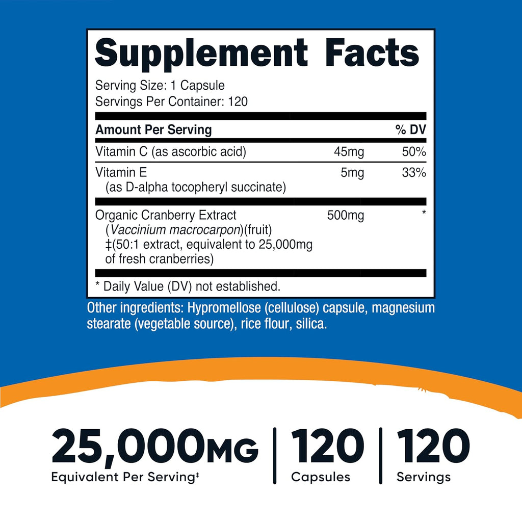 high potency cranberry supplement