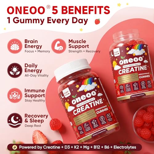 High potency creatine gummies 1500 mg