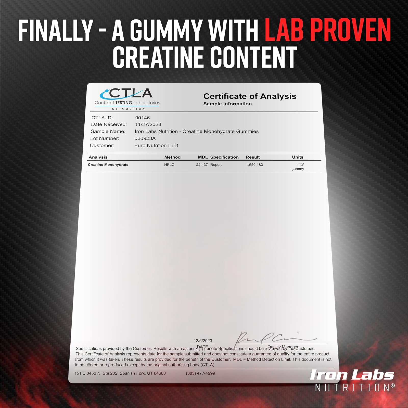 high potency creatine gummies 3600 mg
