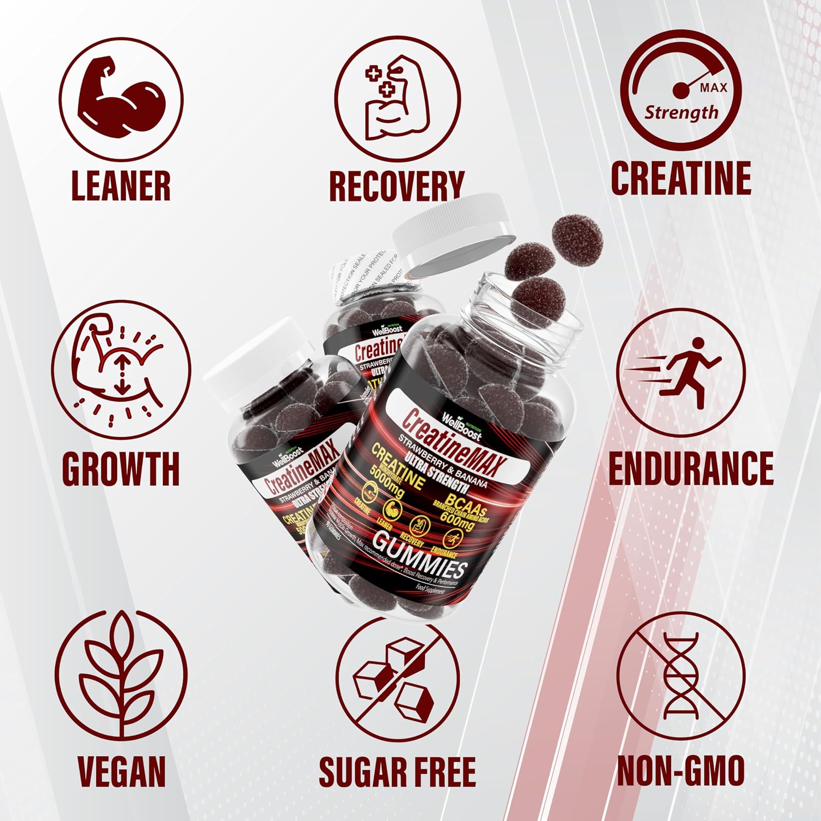 High potency creatine monohydrate gummies