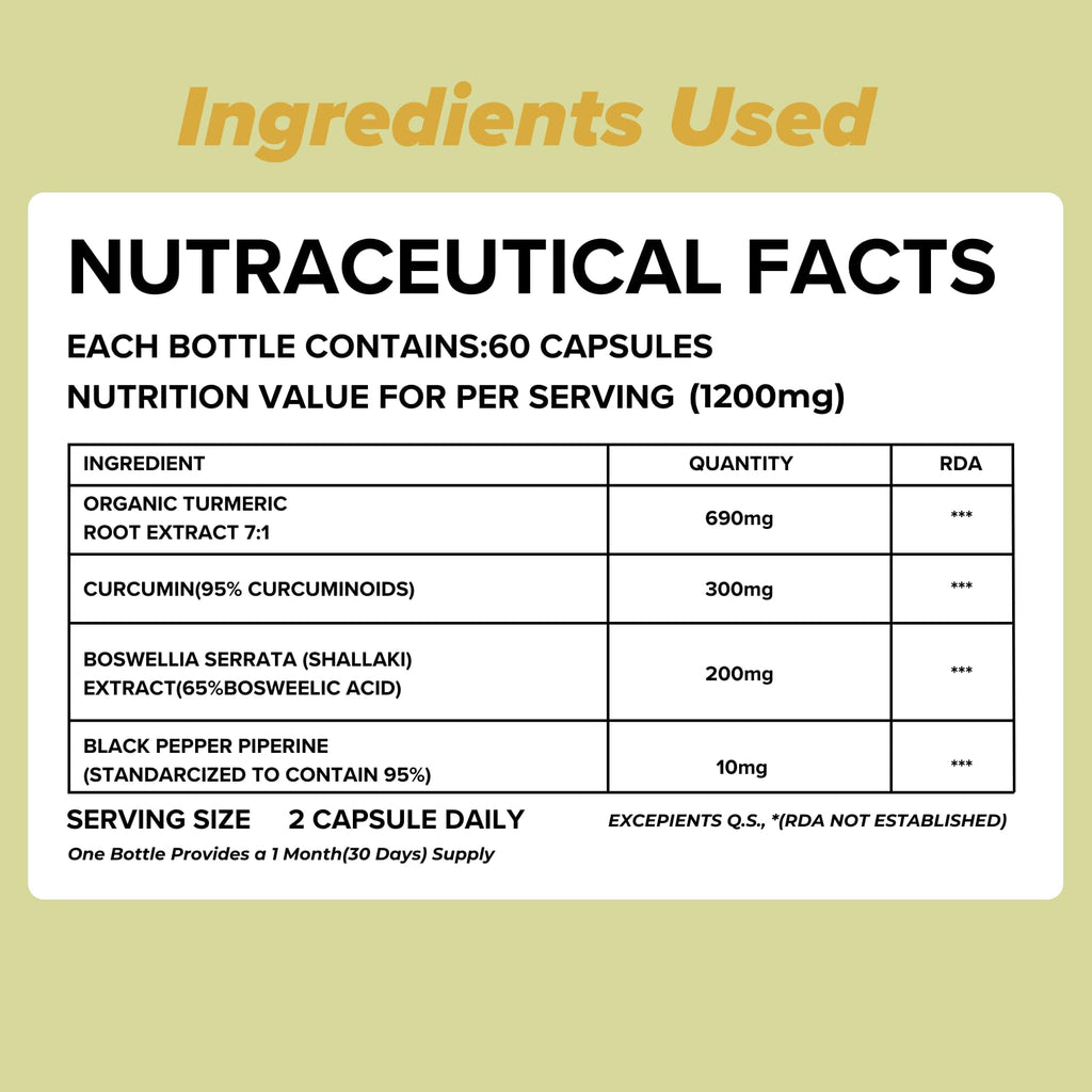 high potency curcumin for inflammation relief