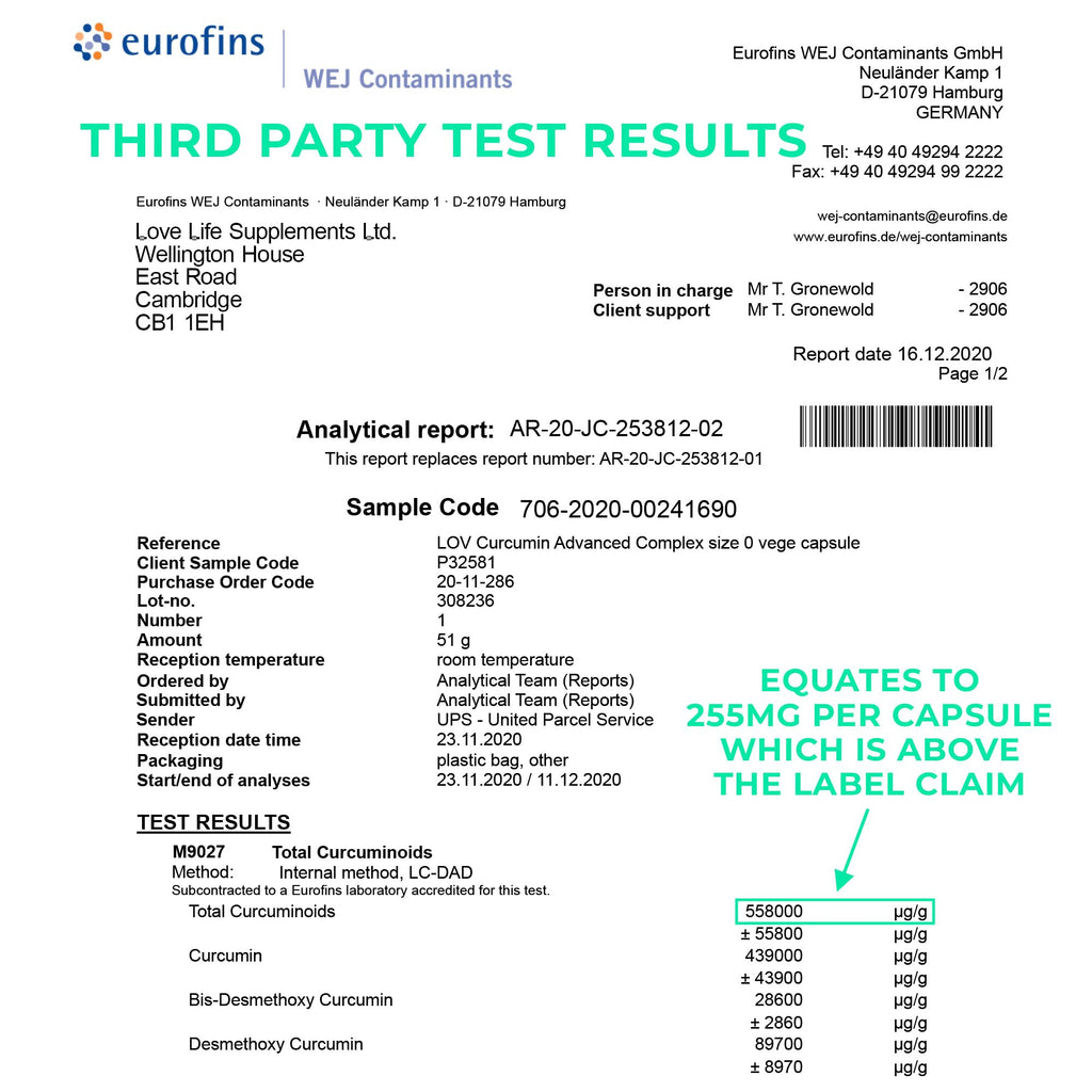 high potency curcumin for vitality