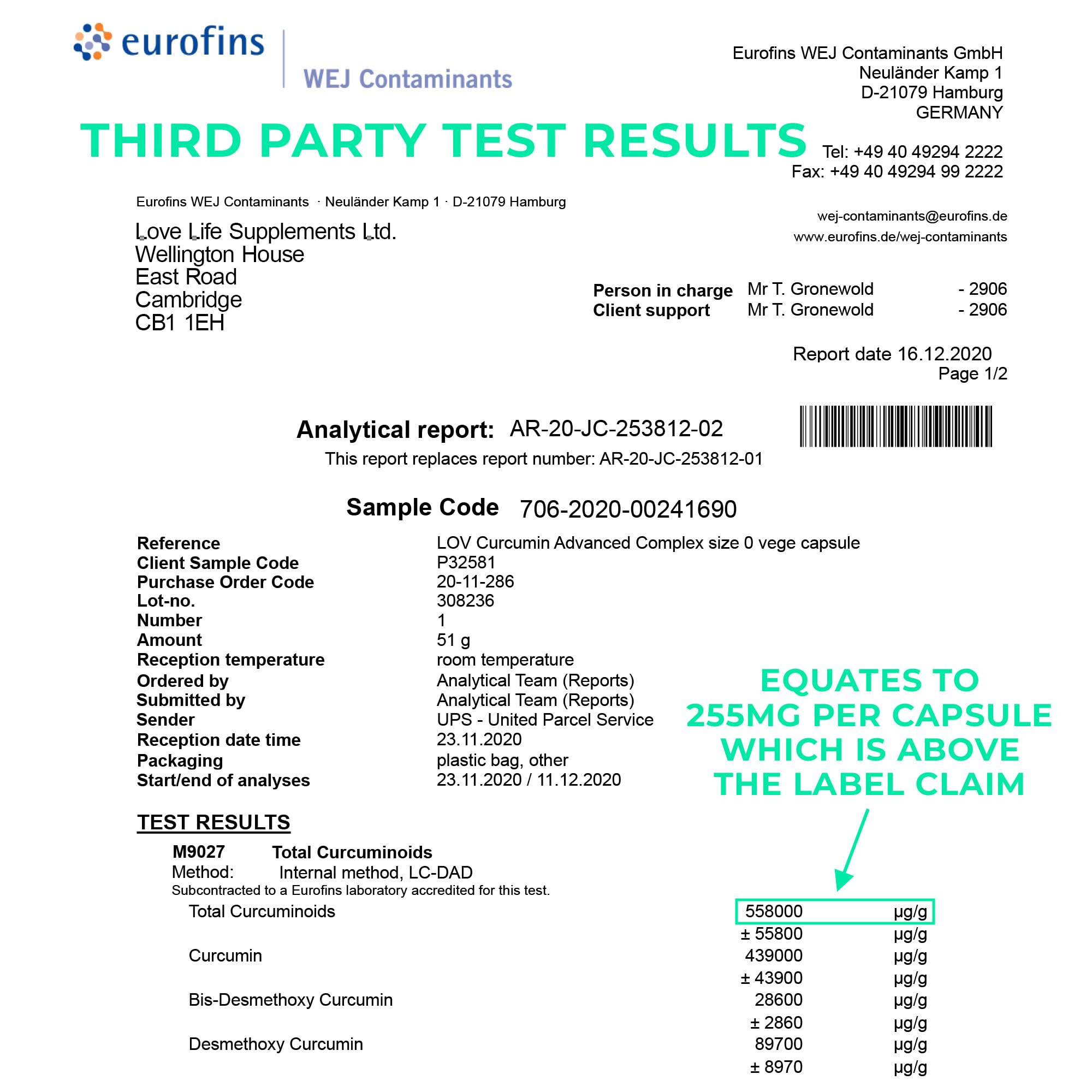 high potency curcumin for vitality