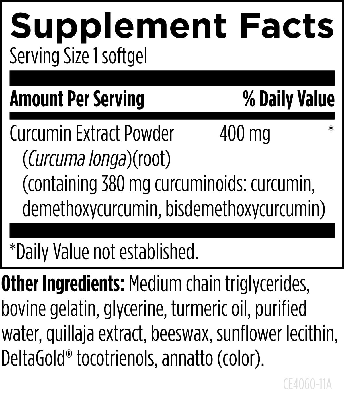 High potency curcumin for wellness