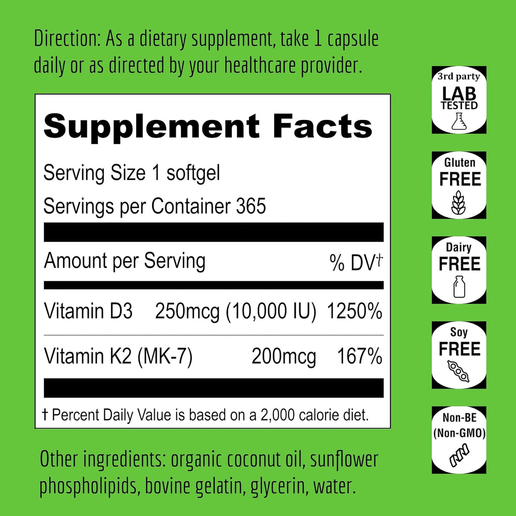 high potency D3 K2 supplement
