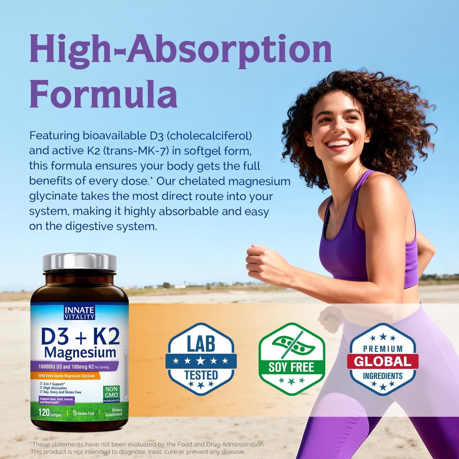 High potency D3 K2 supplement