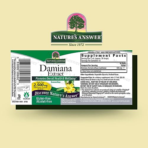 High potency damiana extract for health