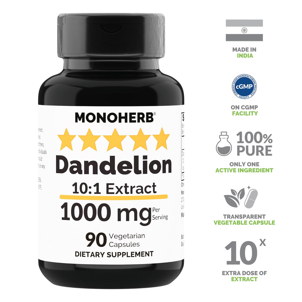 High potency dandelion extract for wellness