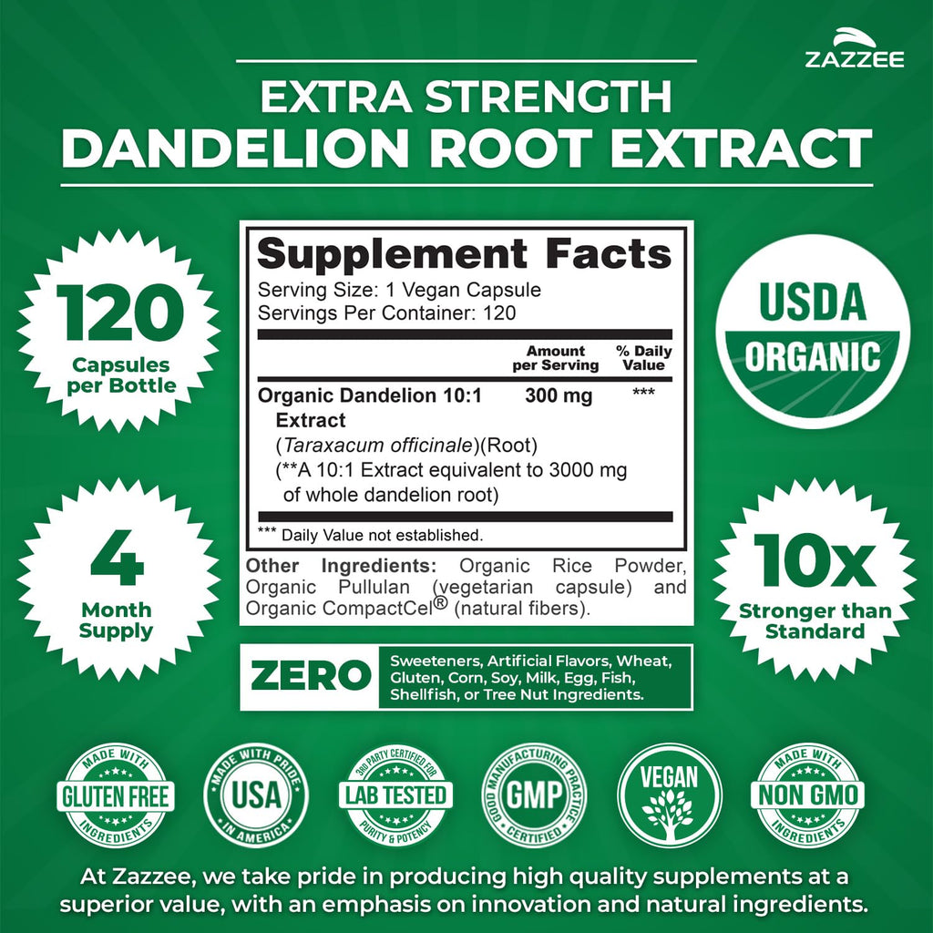 high potency dandelion root extract