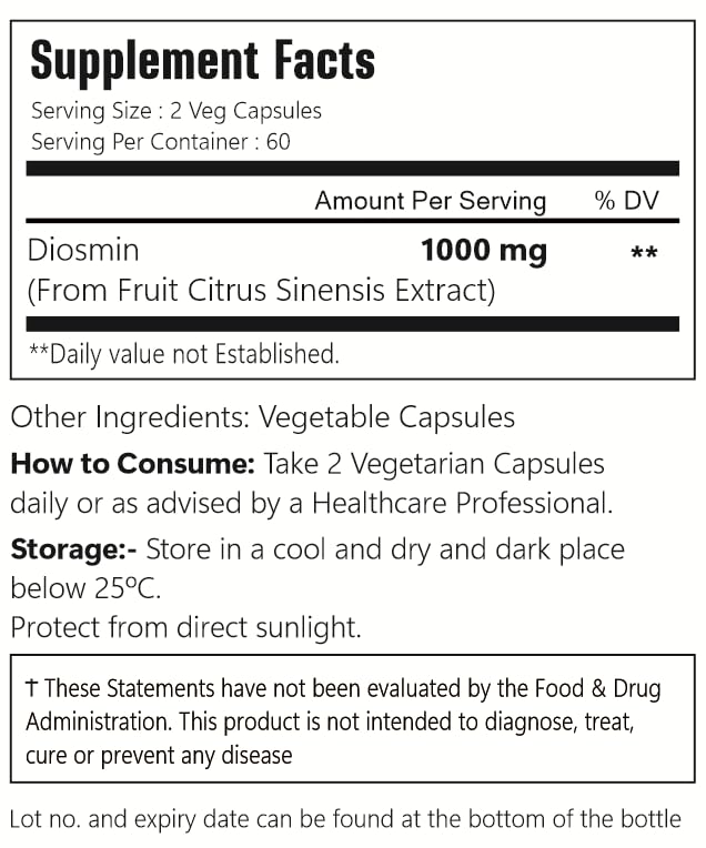 High potency Diosmin antioxidant formula