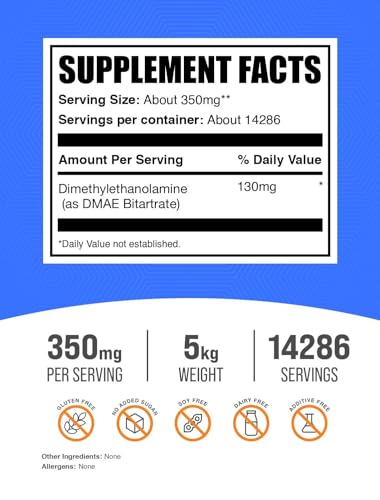 High potency DMAE Bitartrate formula