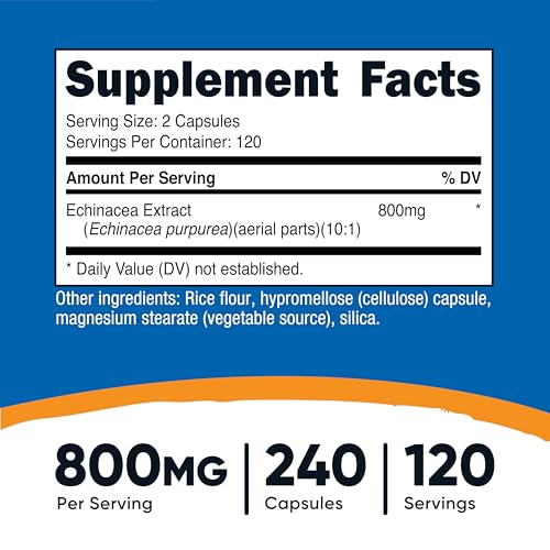 high potency echinacea 800mg capsules