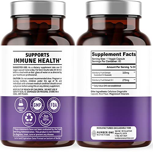 high potency elderberry 1000 mg supplement