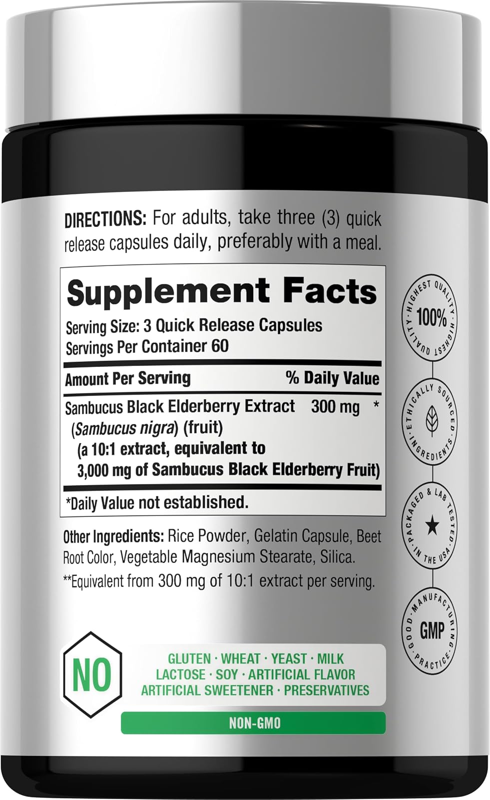 high potency elderberry extract 1000 mg