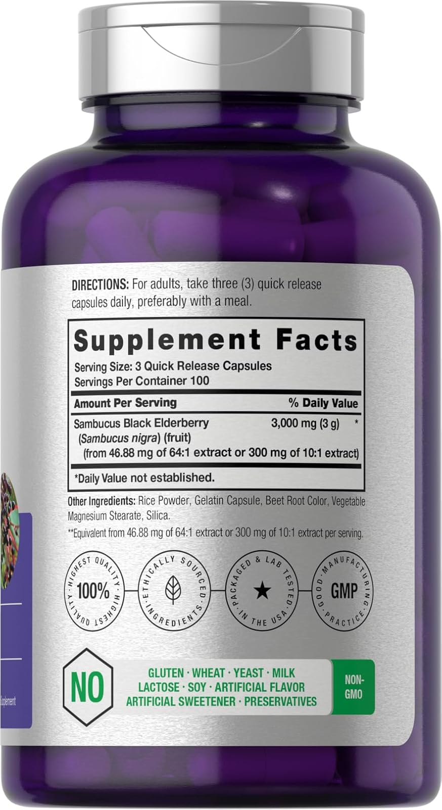 high potency elderberry extract 1000 mg