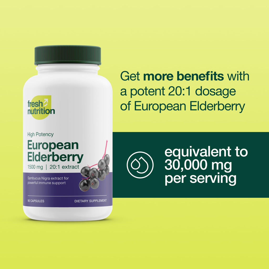 High potency elderberry extract