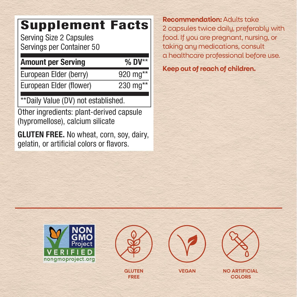 High potency elderberry for antioxidant support