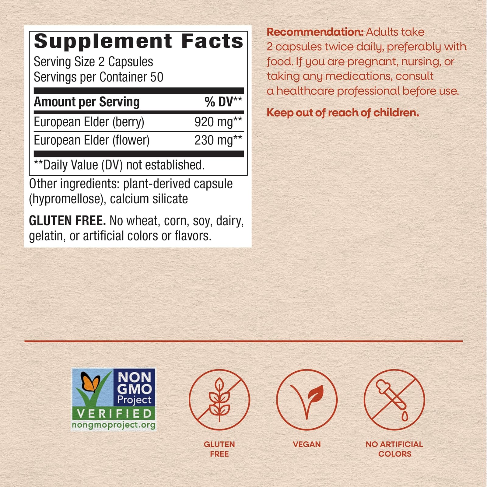 High potency elderberry for antioxidant support