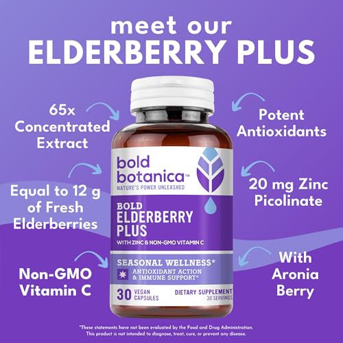 High potency elderberry for health benefits