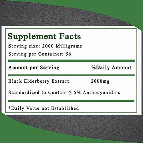High potency elderberry for vitality