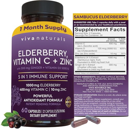 high potency elderberry supplement capsules